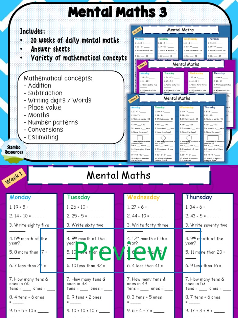 Mental Maths for Young Learners | PDF | Mathematics