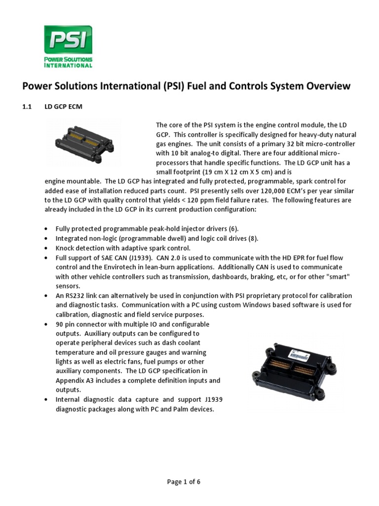 PSI Fuel System Overview | PDF