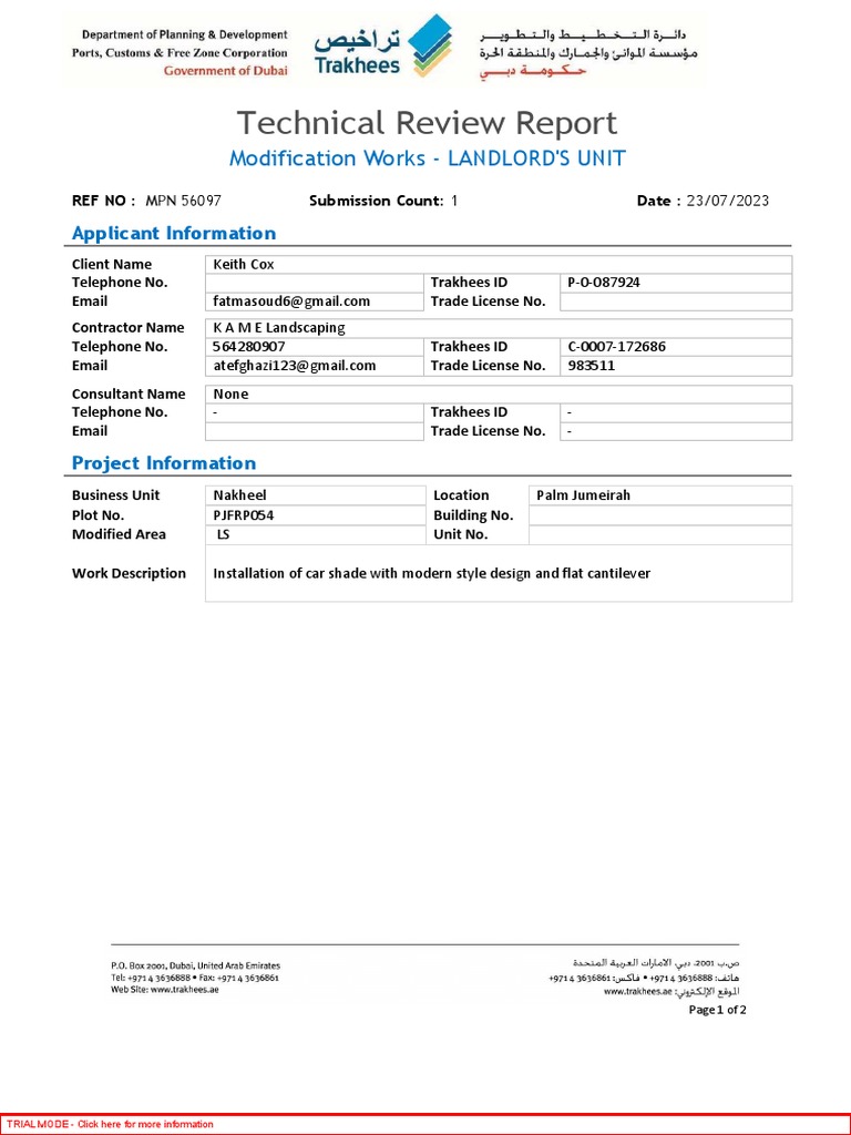 Technical Report 1 | PDF