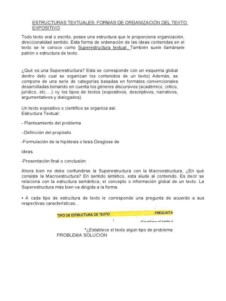 Estructuras Textuales y El Ensayo | PDF