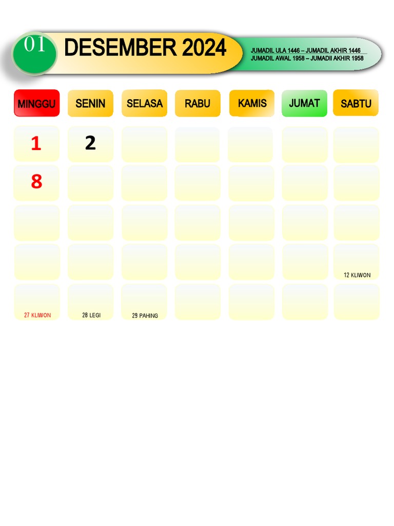 Tanggalan 2024 | PDF