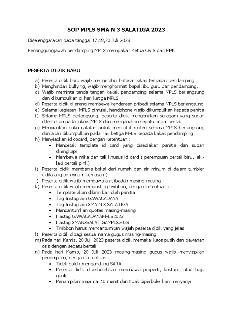 Sop Mpls Smantisa | PDF