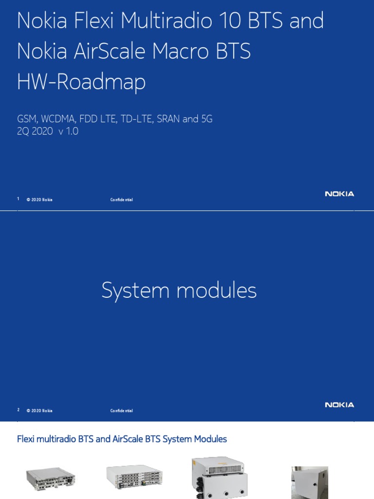 Flexi MR and AirScale Macro BTS HW Roadmap Q2 2020 | PDF