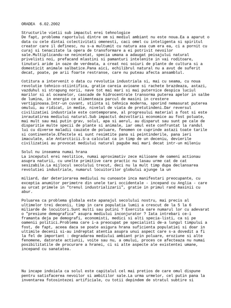 Eseu Geografie | PDF