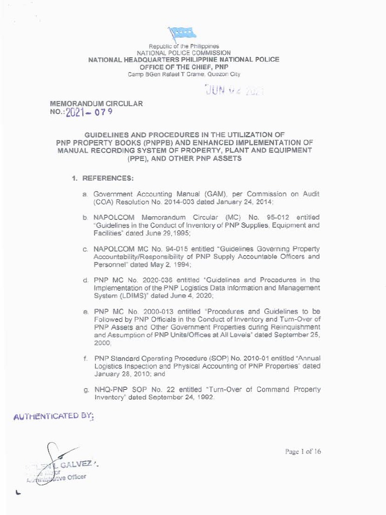 PNP MC 2021 079 | PDF