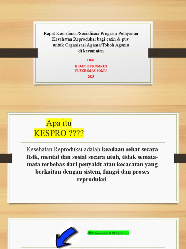 Materi Program YankesPRO Catin PUS Untuk Tokoh Agama | PDF