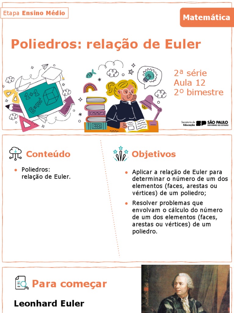 Poliedros Relação de Euler | Download grátis PDF | Vértice (Geometria ...