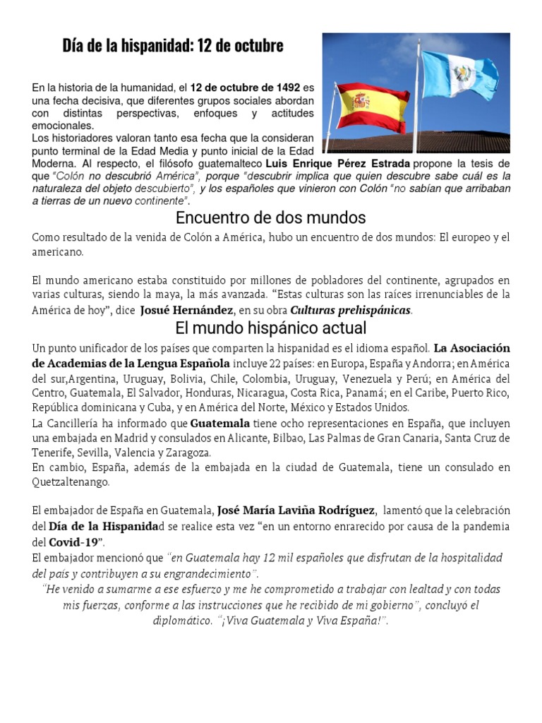 Día de La Hispanidad | PDF