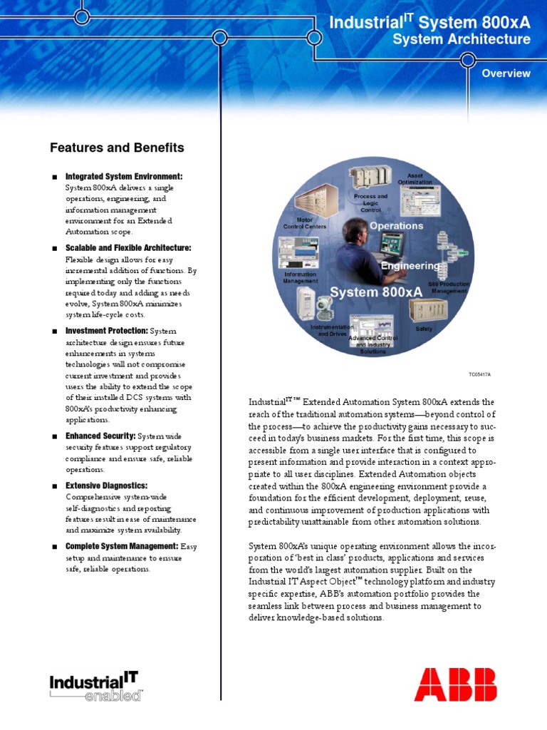 3BUS092080R0001 A en Industrial IT System 800xa Architecture Overview | PDF