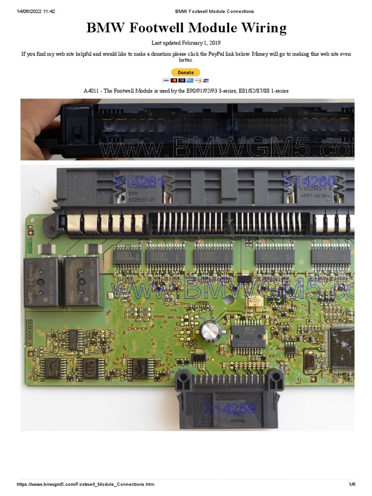 BMW FRMFA Footwell Module Connections | Download Free PDF | Headlamp | Car