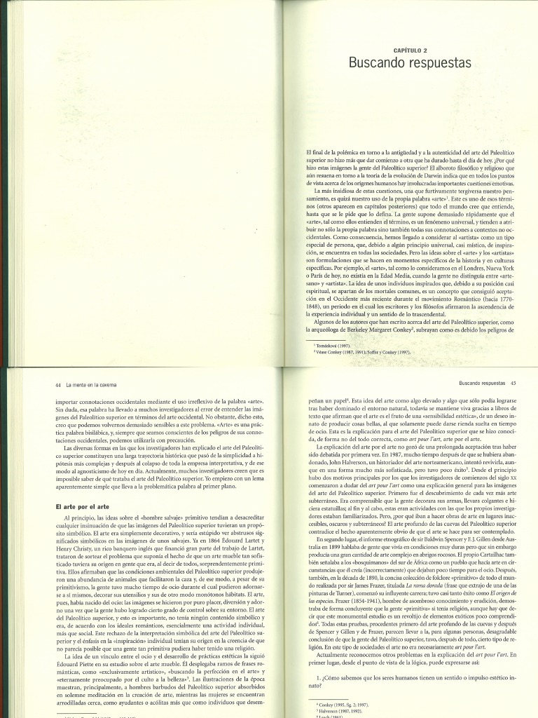 La Mente en La Caverna David Lewis Williams. Cap2, Cap3, Cap4 | PDF