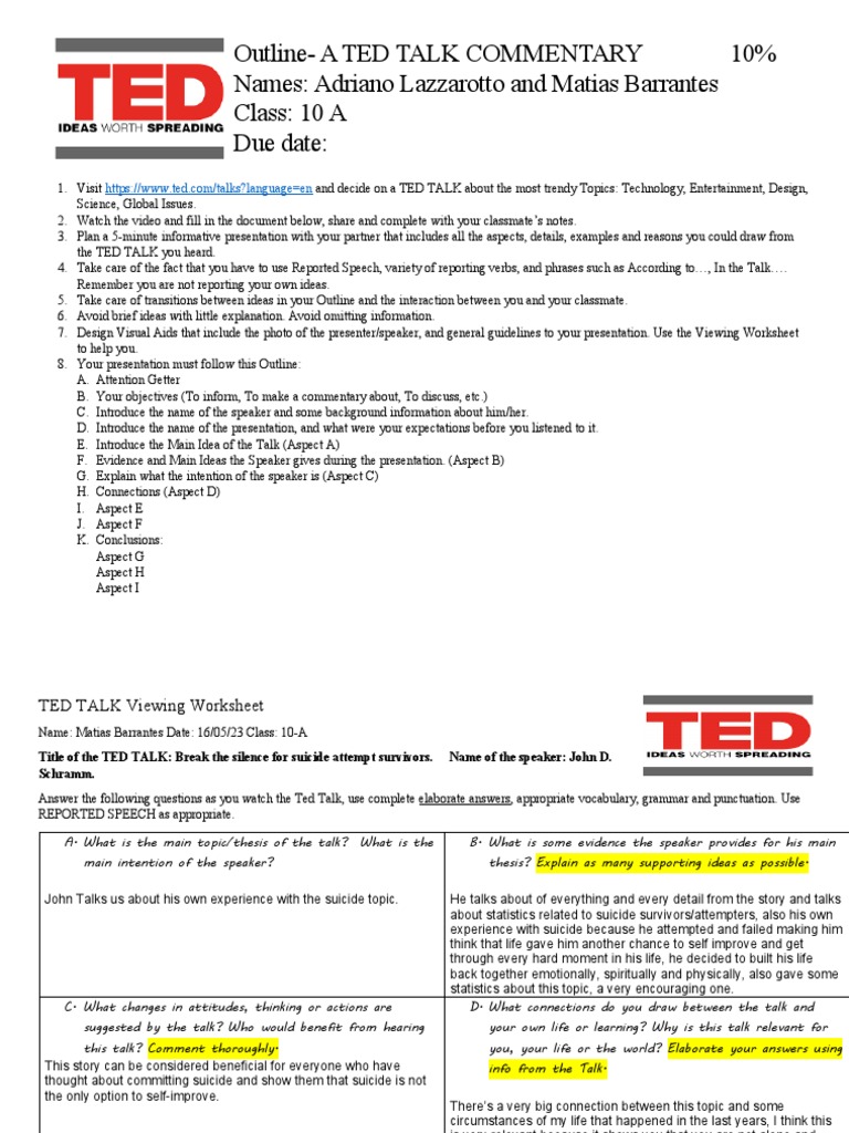 Ted Talk | PDF | Experience | Human Communication