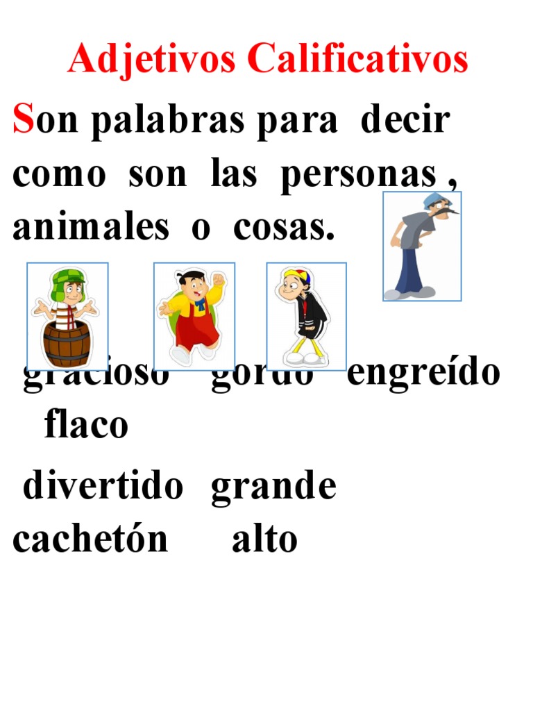 Adjetivos Calificativos | PDF