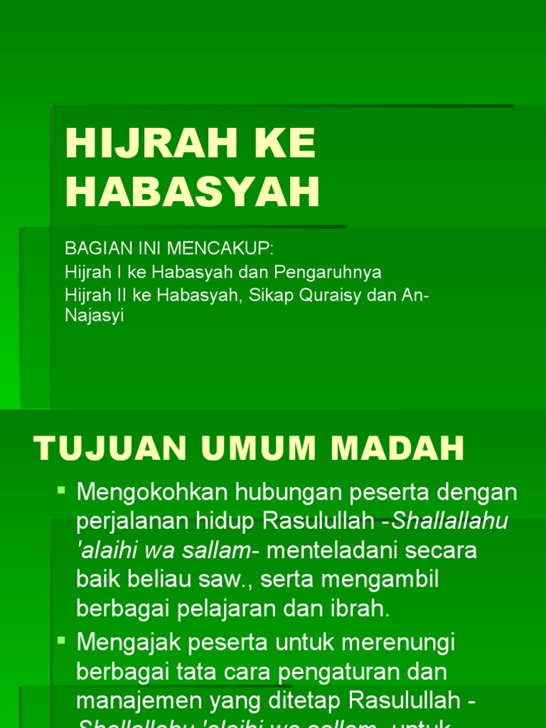 21 - Hijrah Ke Habasyah | PDF | Politik | Agama & Spiritualitas