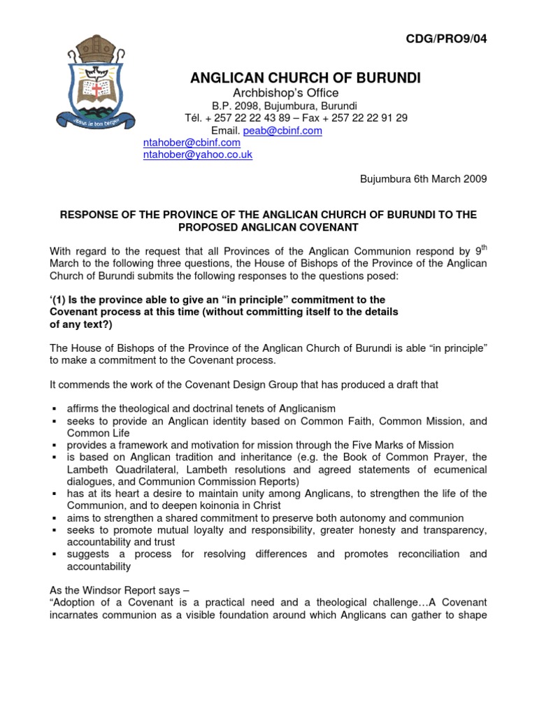 04 - Burundi On ST Andrew's Draft | PDF | Chalcedonianism | Western ...