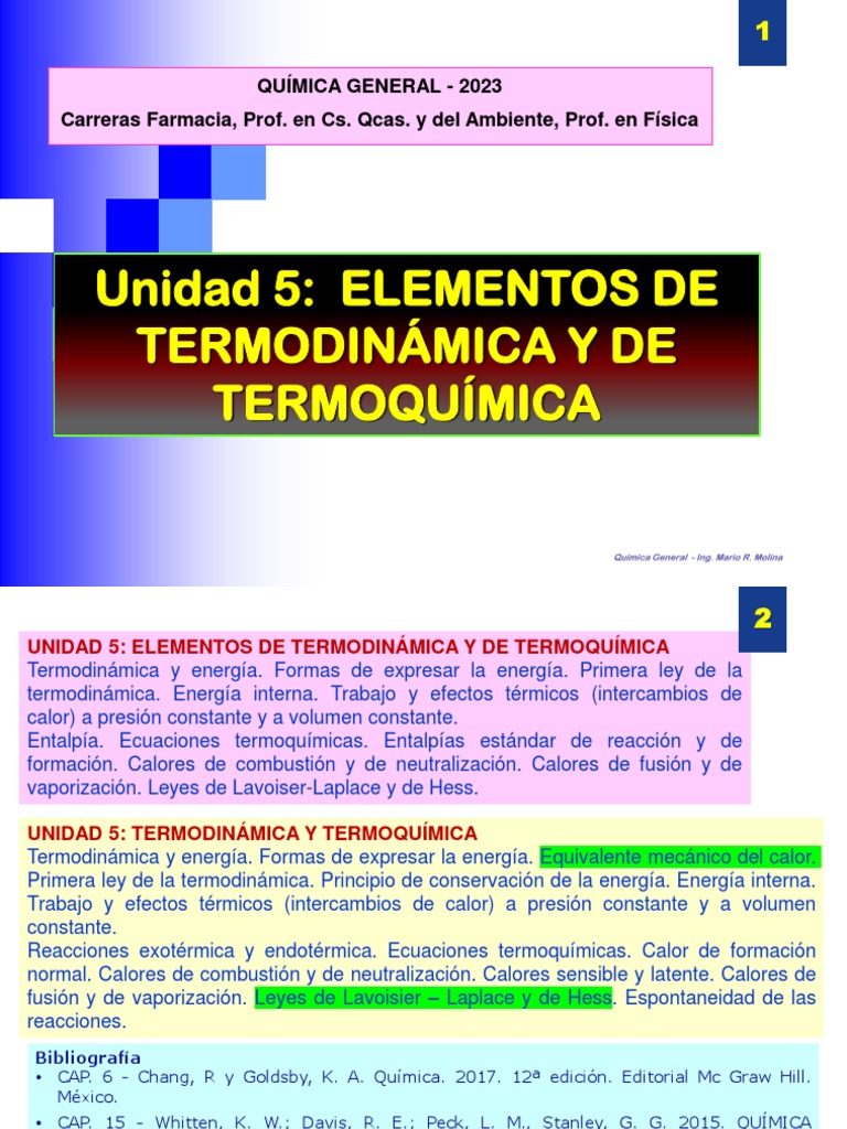 Teoria UNIDAD 5 - Tdca y Tqca 2023 | PDF
