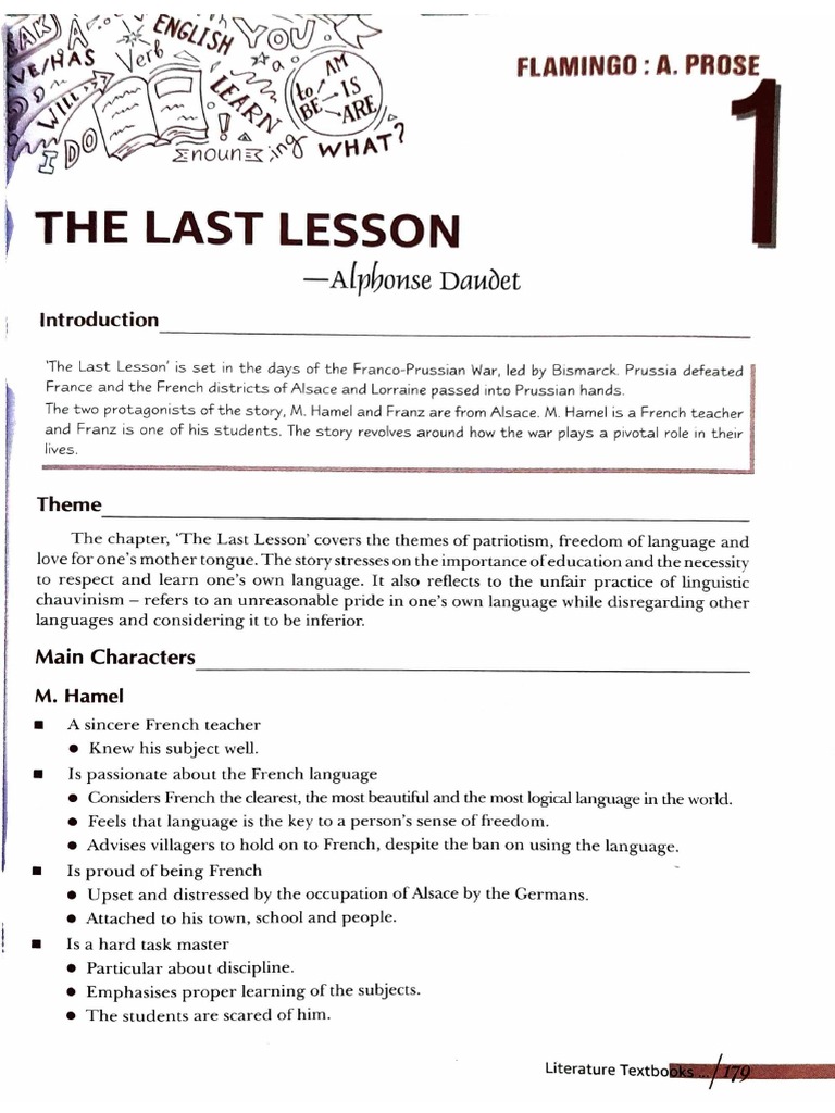 Flamingo 1 - The Last Lesson | PDF