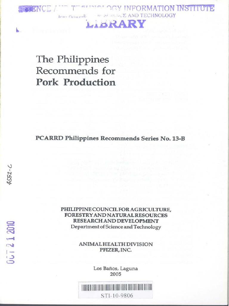 Pork | PDF