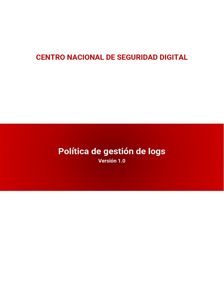 PO19 - Política de Gestion de Logs PDF | PDF