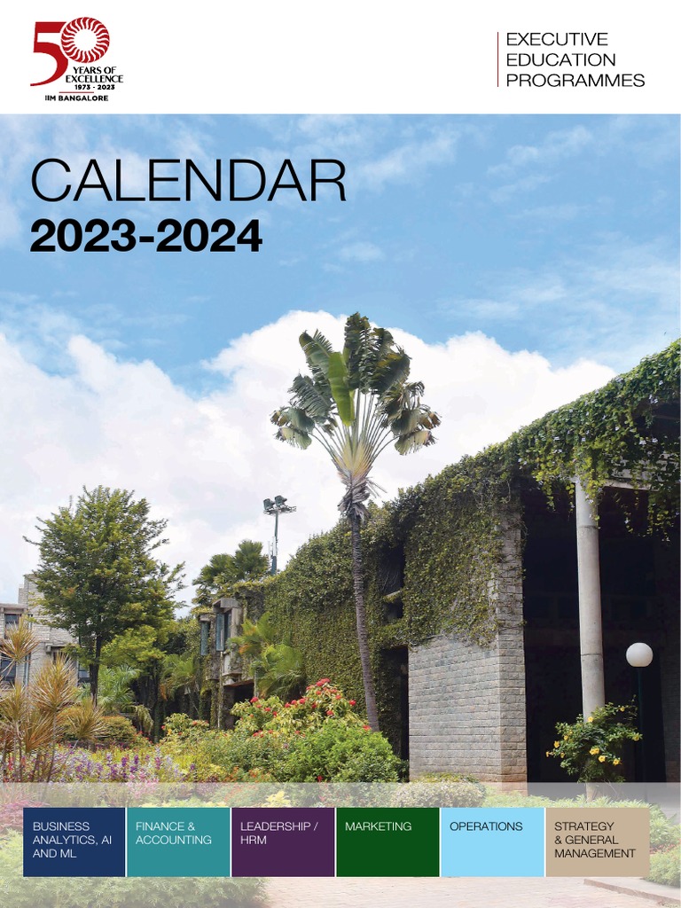IIMB Executive Education Calendar 2023-24 | PDF