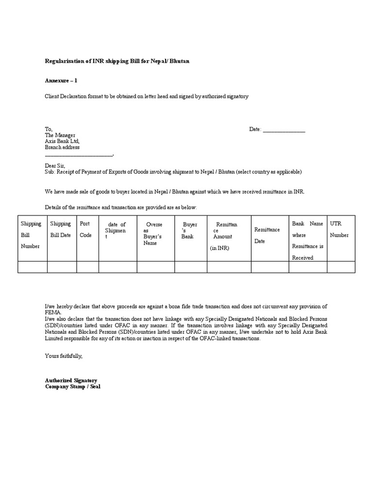 INR Shipping Bill Regularization Guide | PDF | Finance & Money Management