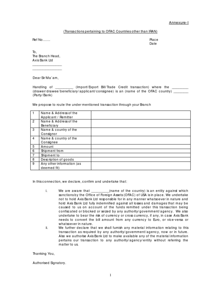 OFAC Transaction Handling Guide | PDF