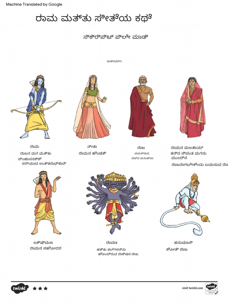 Rama and Sita Playscript 1 | PDF