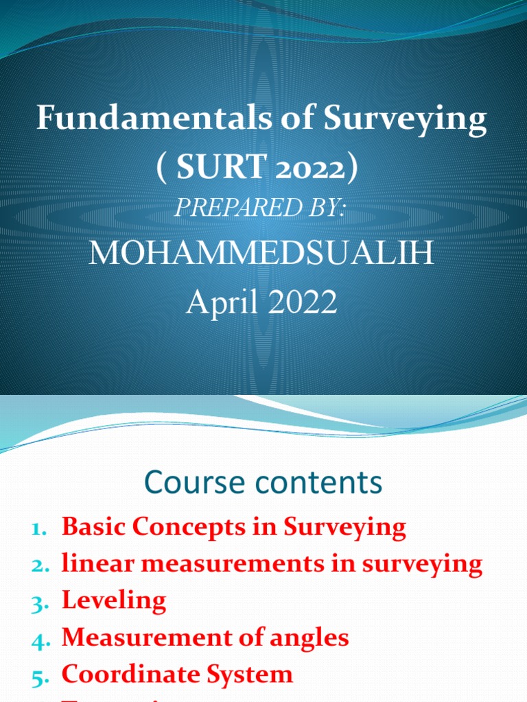 Chap 1-1 | PDF | Surveying | Map