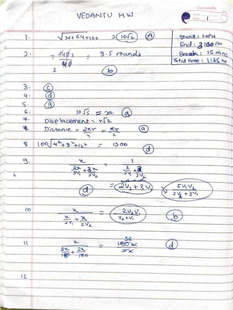 Daksh Tamoli Vedantu | PDF