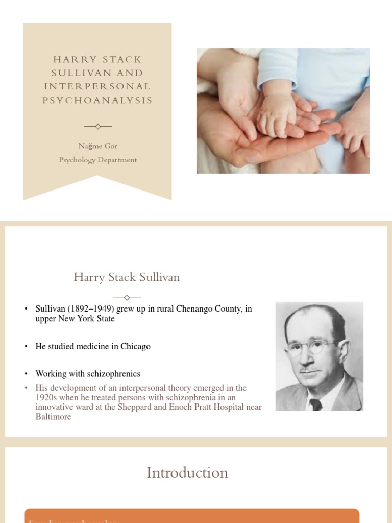 Harry Stack Sullivan and Interpersonal Psychoanalysis 3 | PDF