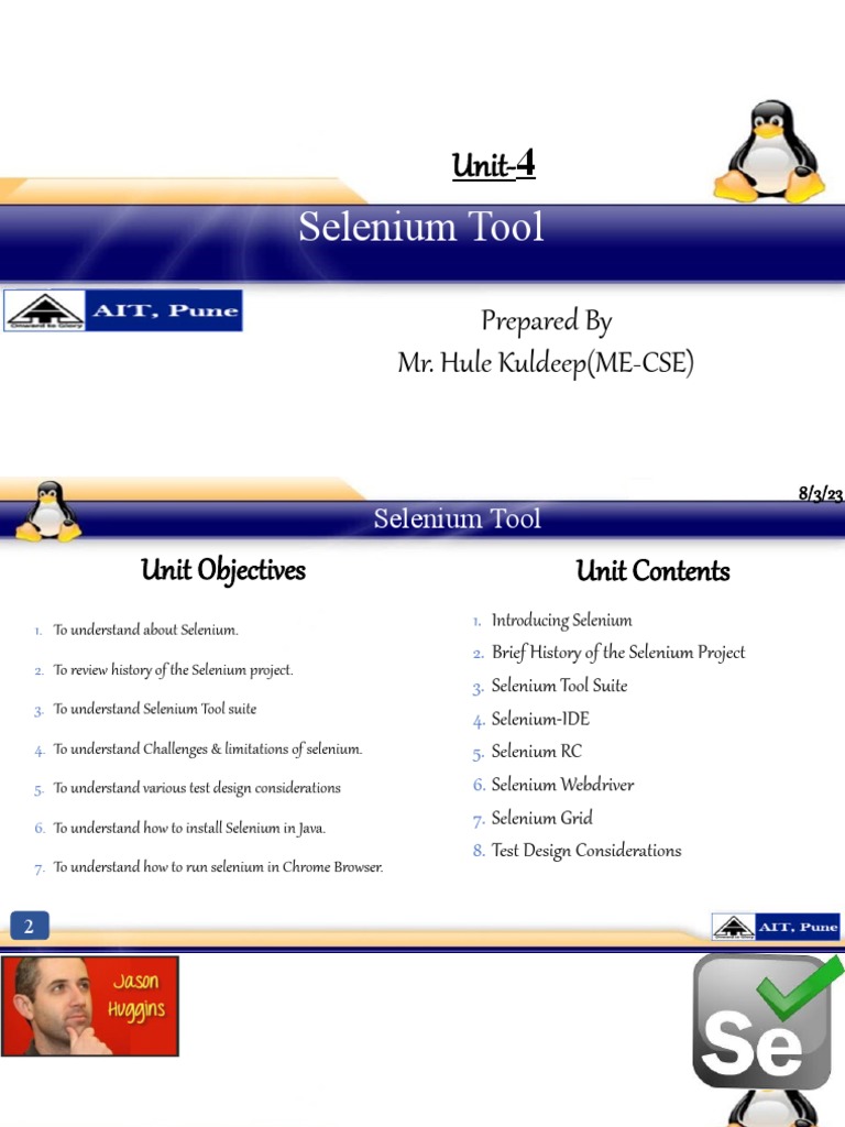Stqa Unit4 Pdf Selenium Software System Software