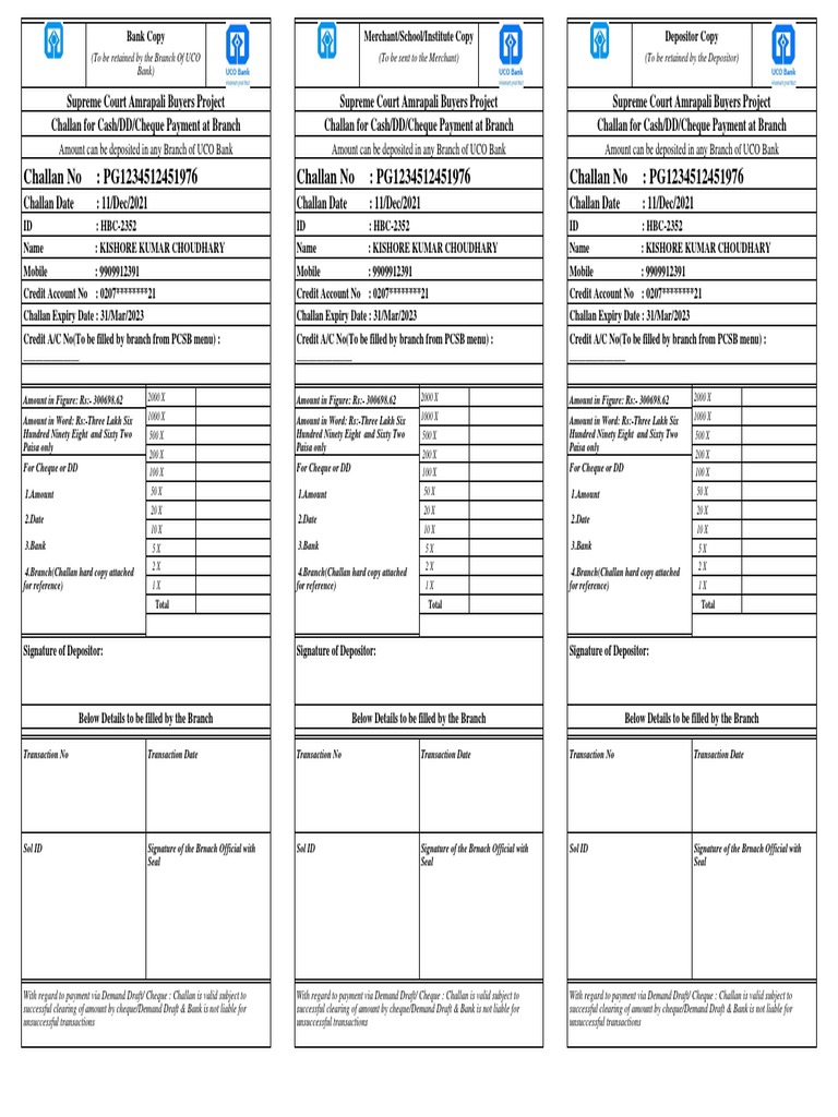 PG1234512451976 | PDF | Cheque | Clearing (Finance)