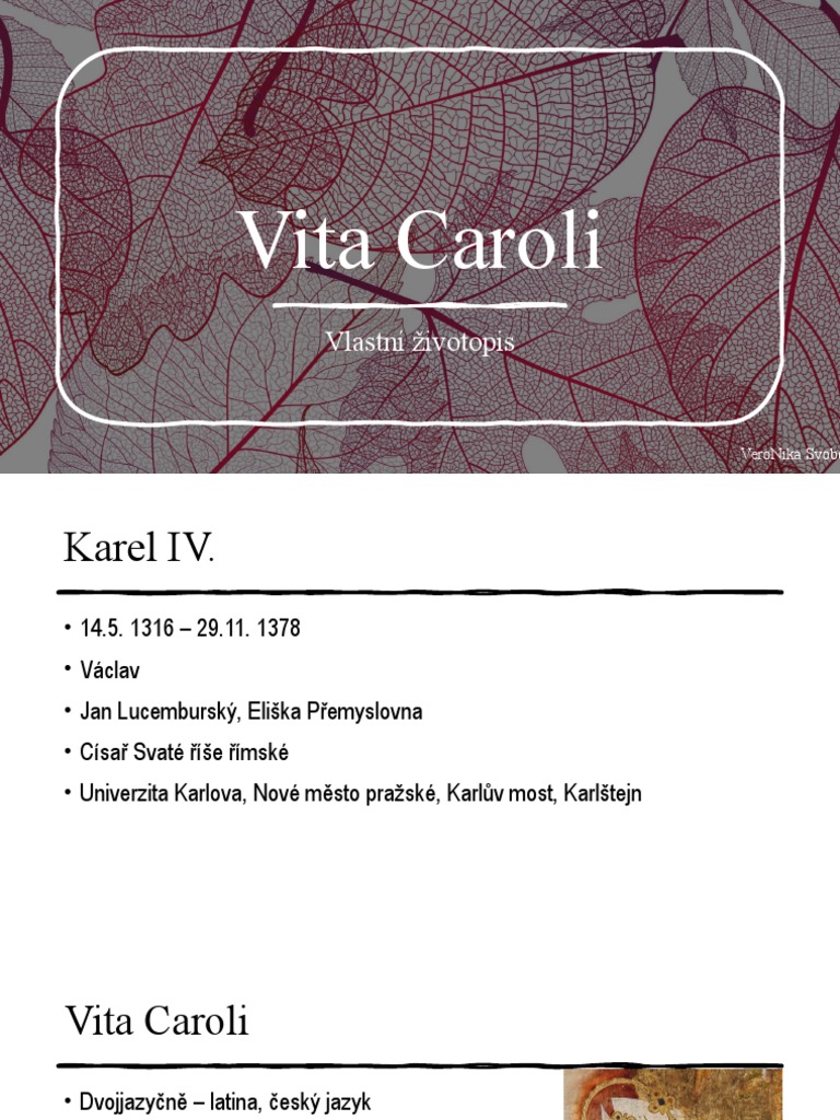 Vita Caroli | PDF