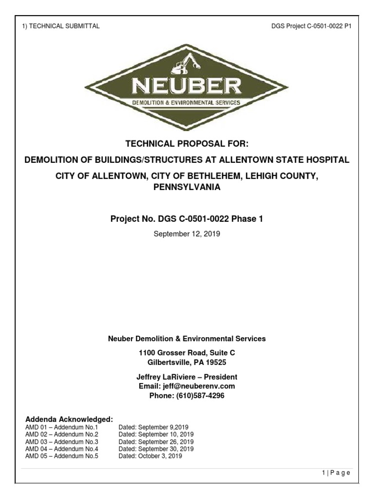 Demolition Project Proposal | PDF | Erosion | Waste