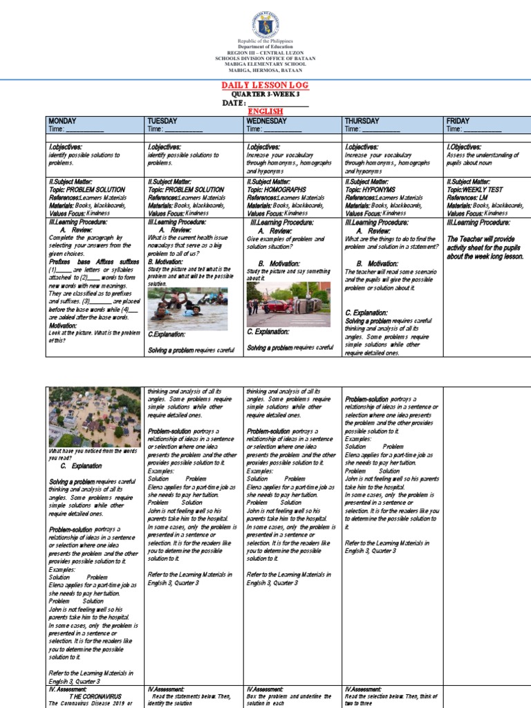 DLL-Q3 Week3 | PDF | Word | Learning