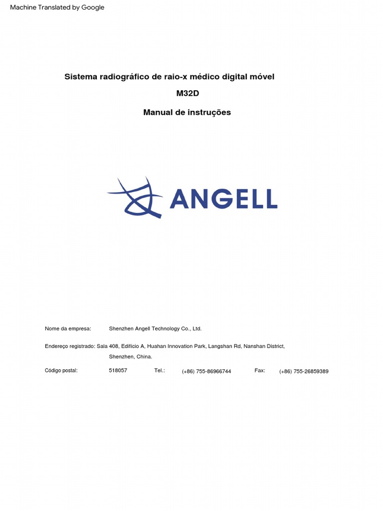 m32d User Manual | PDF | Raio X | Radiografia