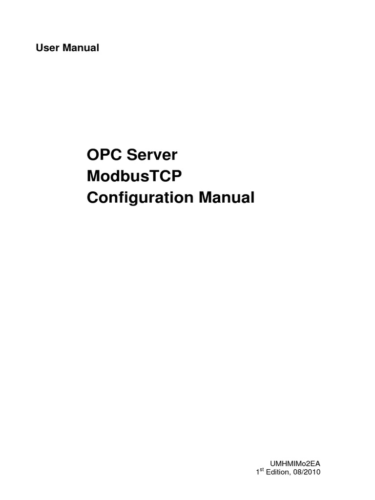 Modbus Tcp Pdf Port Computer Networking Transmission Control 3699