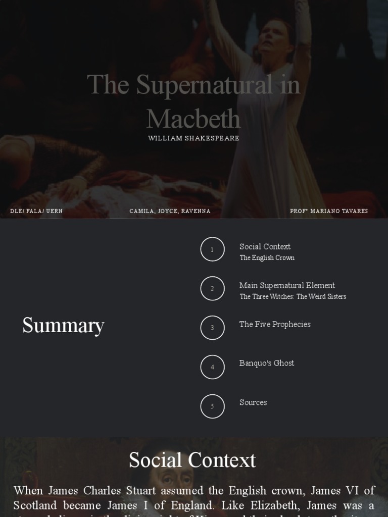 The Supernatural In Macbeth Pdf Macbeth