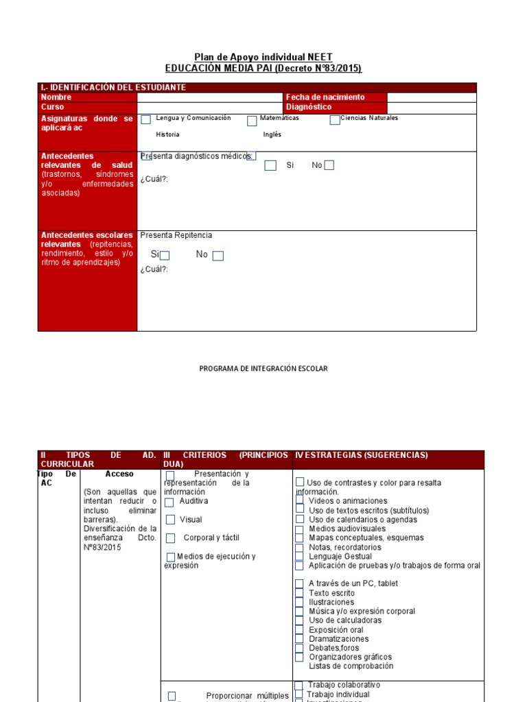 Pai Formato 2022 | PDF | Enseñando | Aprendizaje