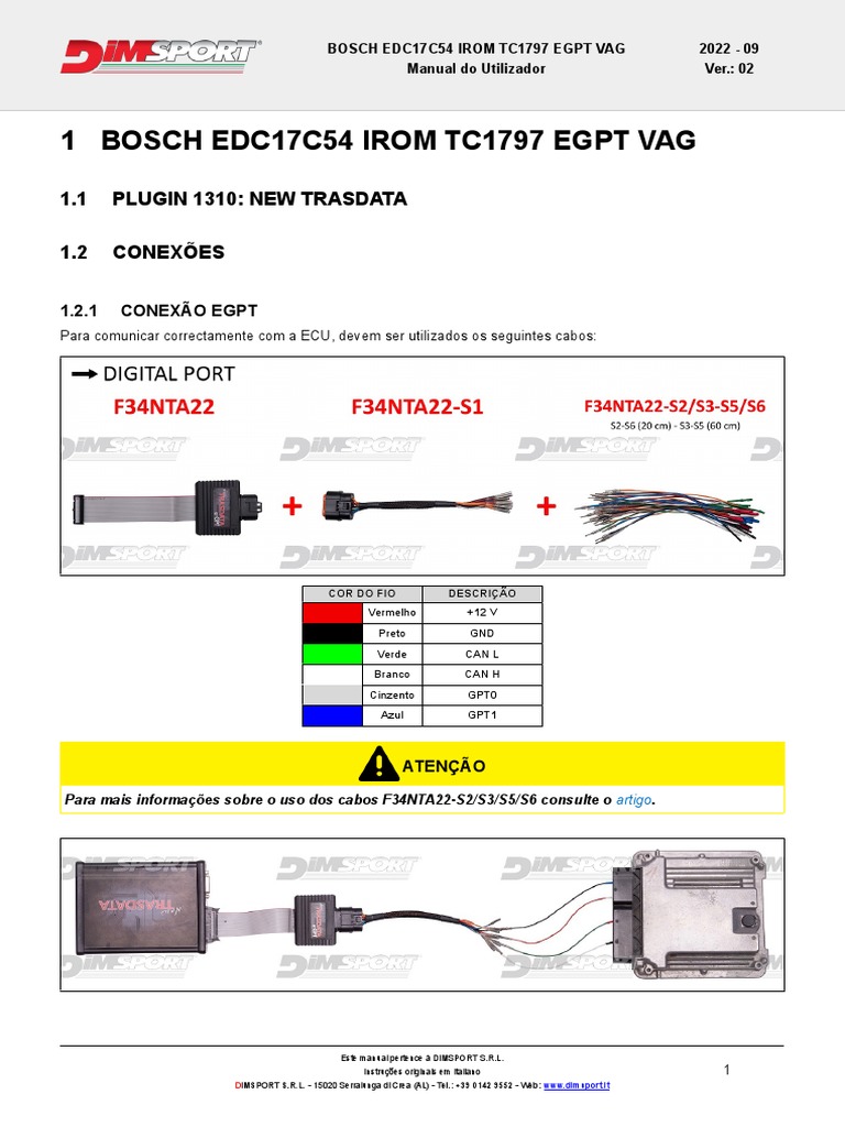 Pinout do Bosch EDC17C54 | PDF