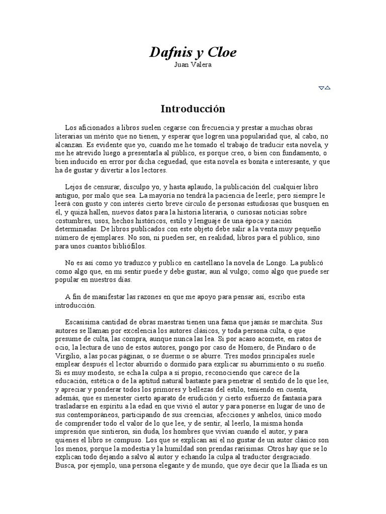 LONGO - Dafnis Y Cloe | PDF