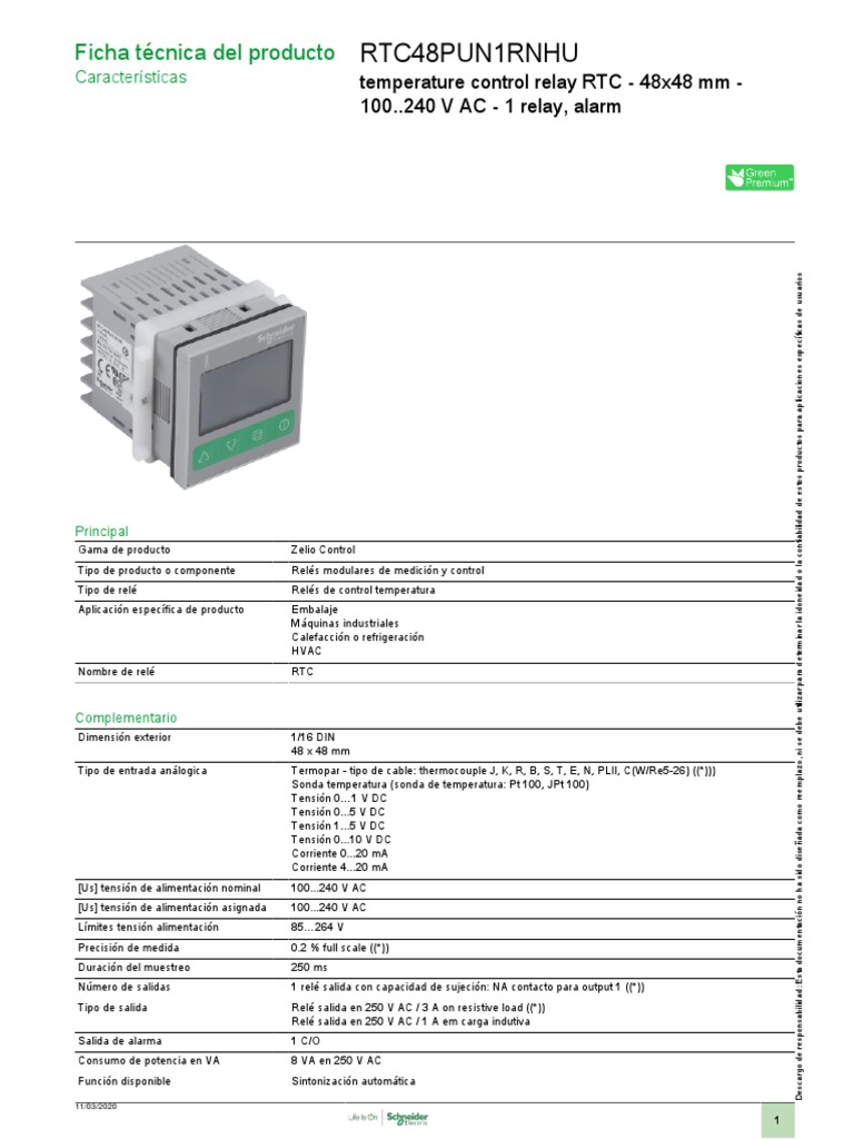 Zelio Control Rtc48pun1rnhu-1 | PDF | Relé | Ingenieria Eléctrica
