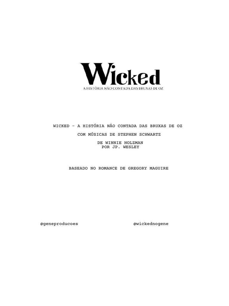 Script Wicked | PDF