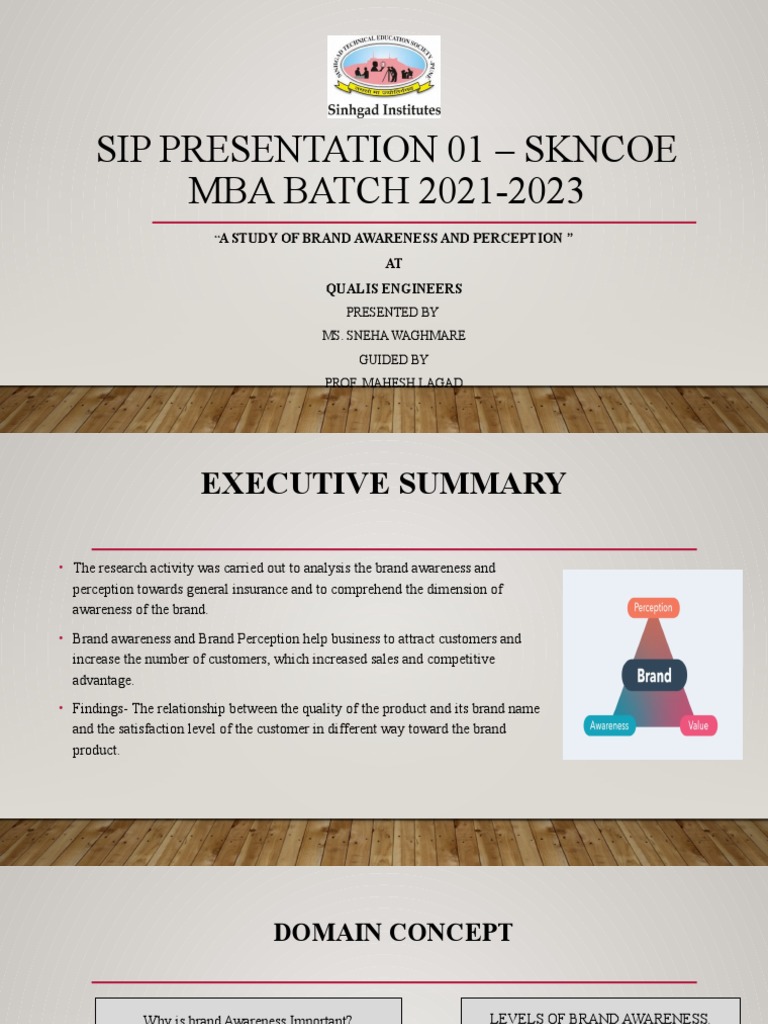 SIP Presentation 01 | PDF | Brand | Business