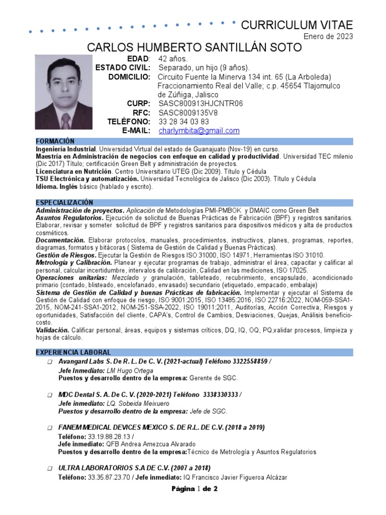 CV Ene-23 | PDF