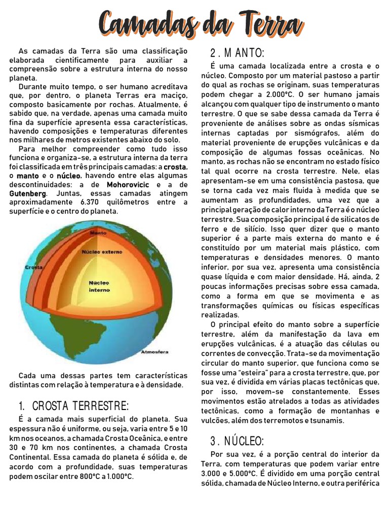 Camadas Da Terra | PDF