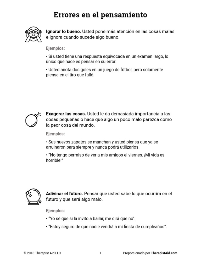 Errores Comunes en el Pensamiento | PDF