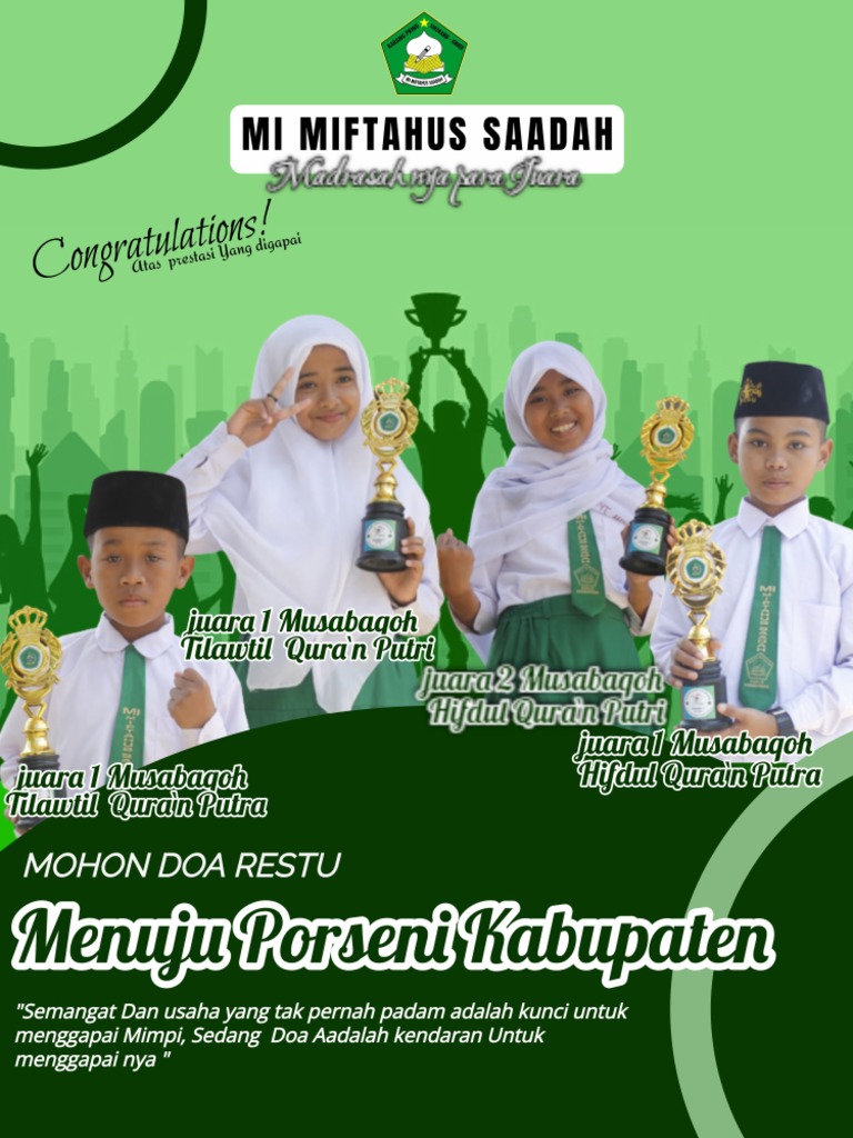 Menuju Porseni Kabupaten Mohon Doa Restu | PDF