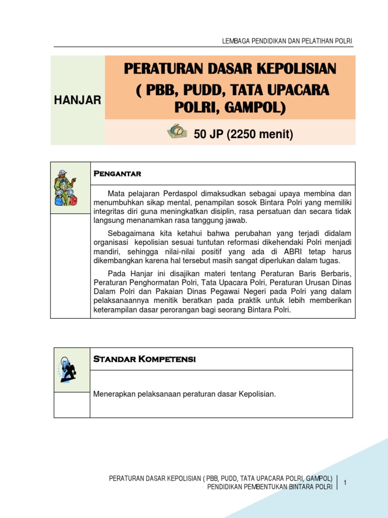 01. HANJAR PBB 1 | PDF