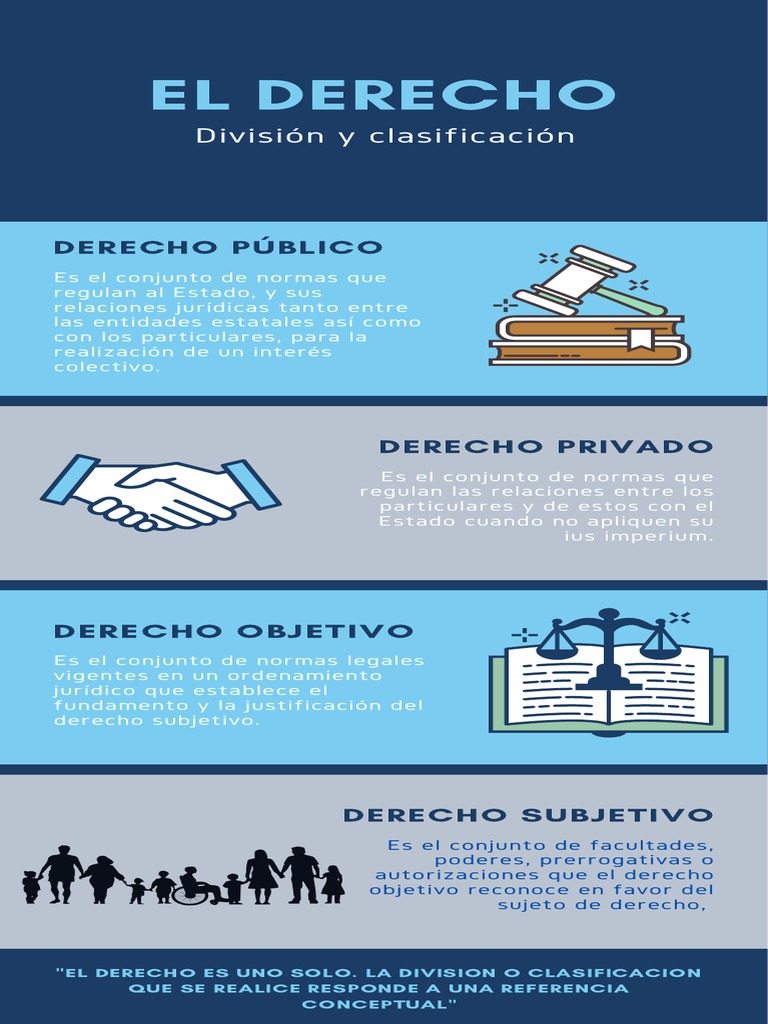 Infografía - Derecho Público y Privado | PDF